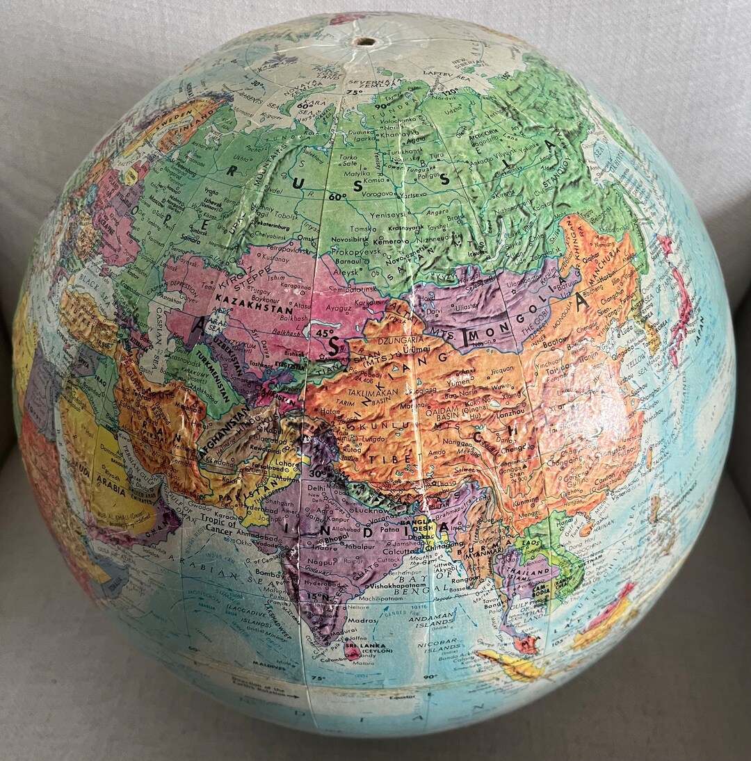 Vintage 1993 Globe Without Stand for Unique Decor Projects Creative ...