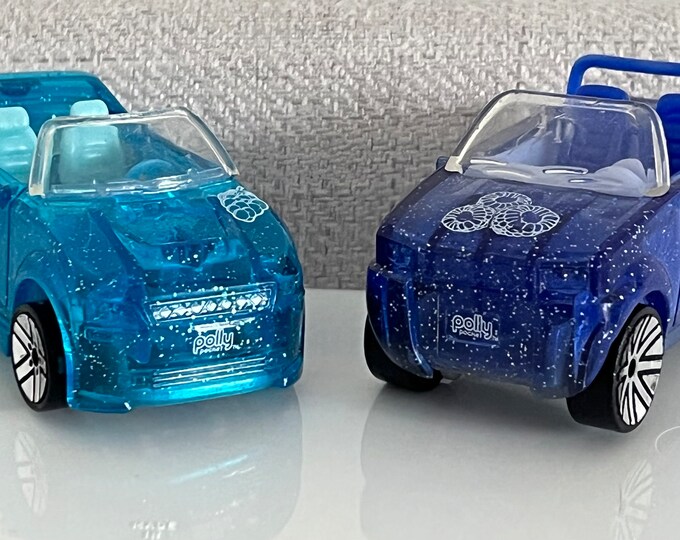 Mattel Polly Pocket Racers Doll Cars Lot of 2 Blue Cars Origin Toys - Etsy