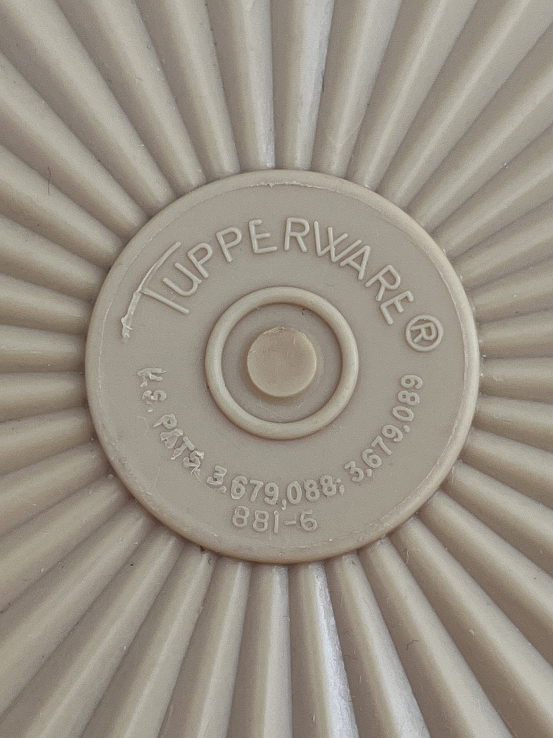 Vintage Harvest Gold Tupperware Servalier Salad Serving Bowl - Etsy