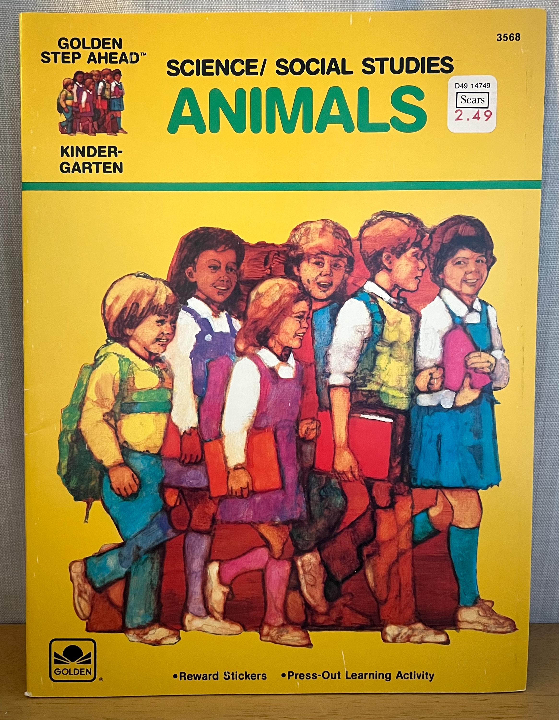 Vintage 1984 Golden Step Ahead Kindergarten School Books. Homeschool ...