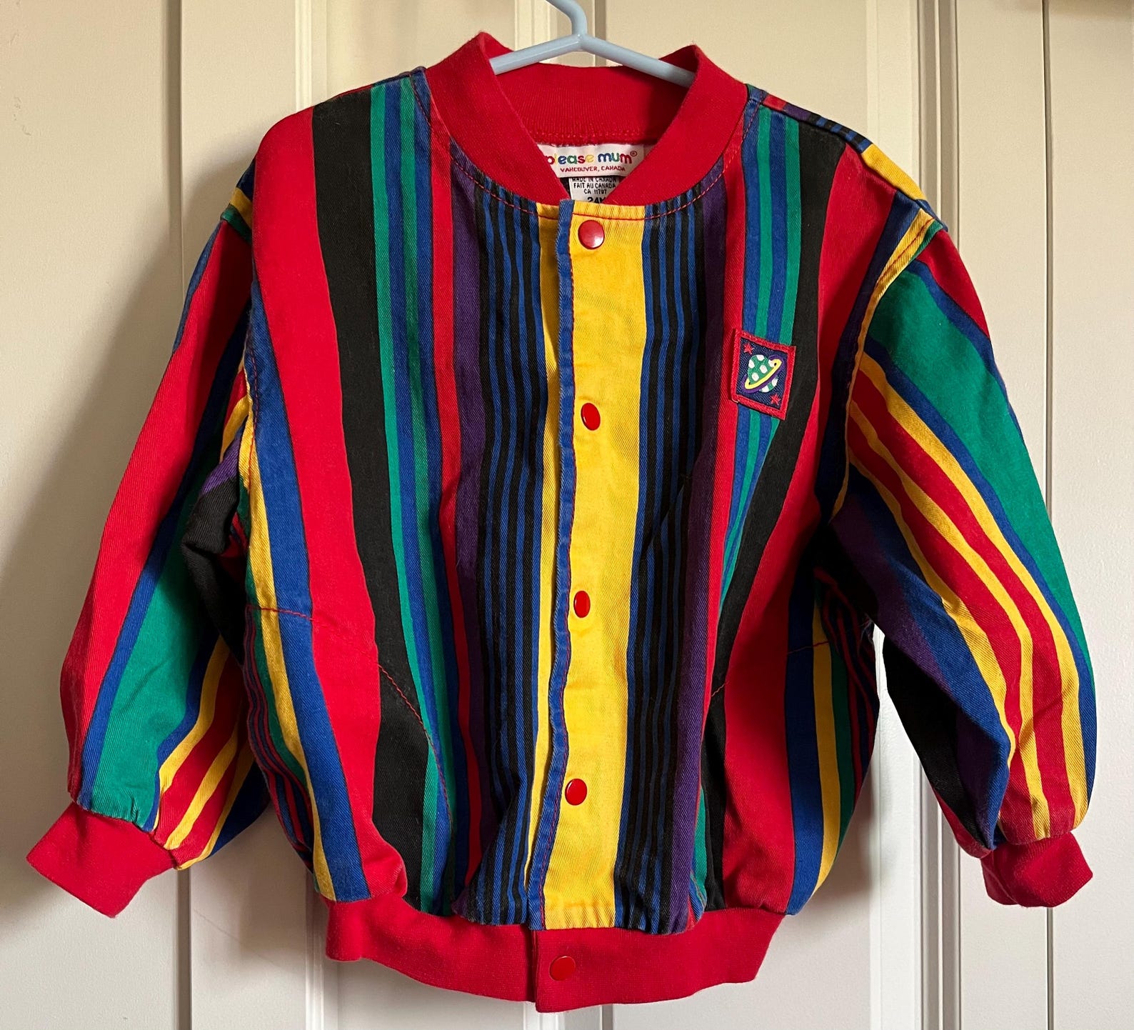 Vintage Please Mum Children’s Jackets Choose Between Multi-coloured ...