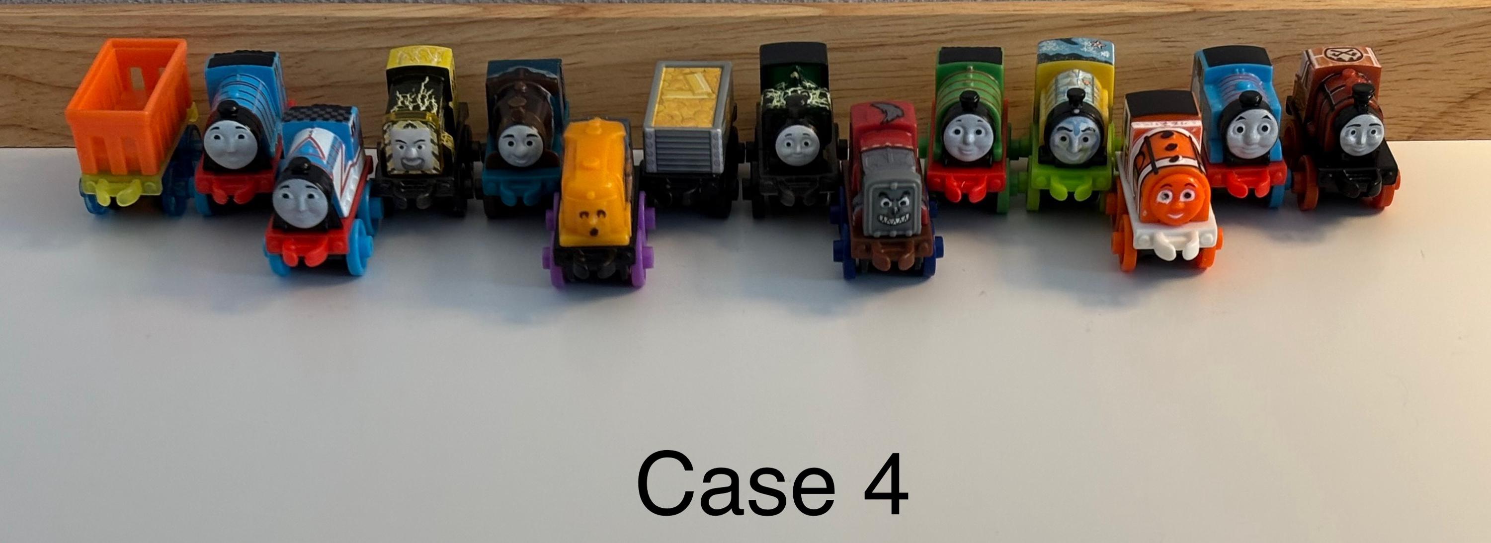 Thomas the Tank Engine Minis With Round Case Holds 14 Mini Trains ...