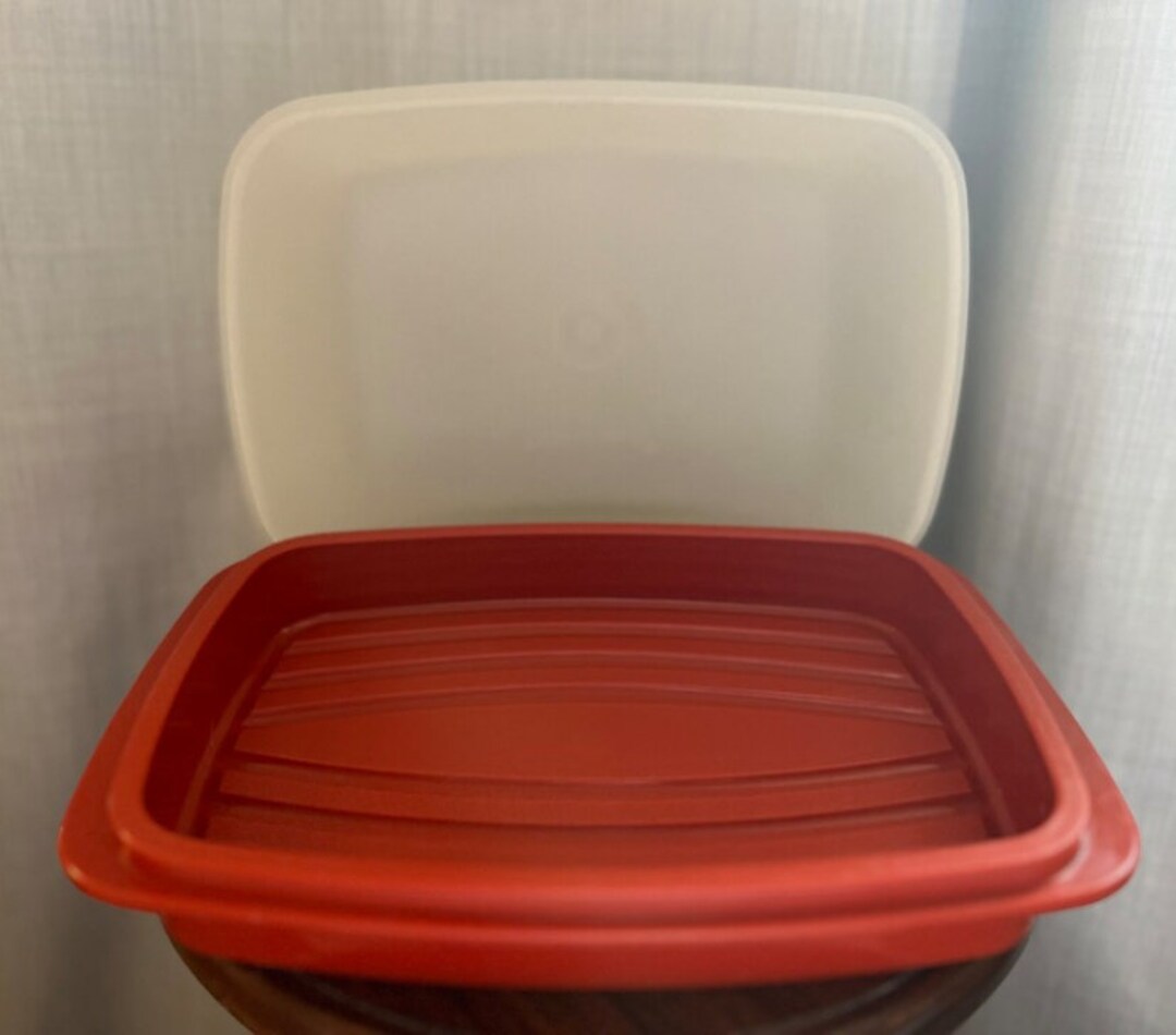 Vintage Tupperware Ham Chicken Turkey Meat Keeper Paprika Red With ...