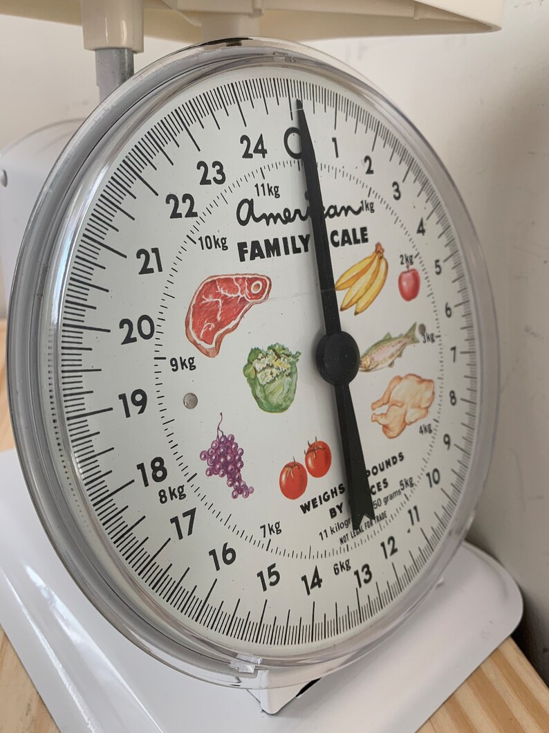 Vintage American Family Scale 11 Kg Dial Kitchen Household Analog Scale ...