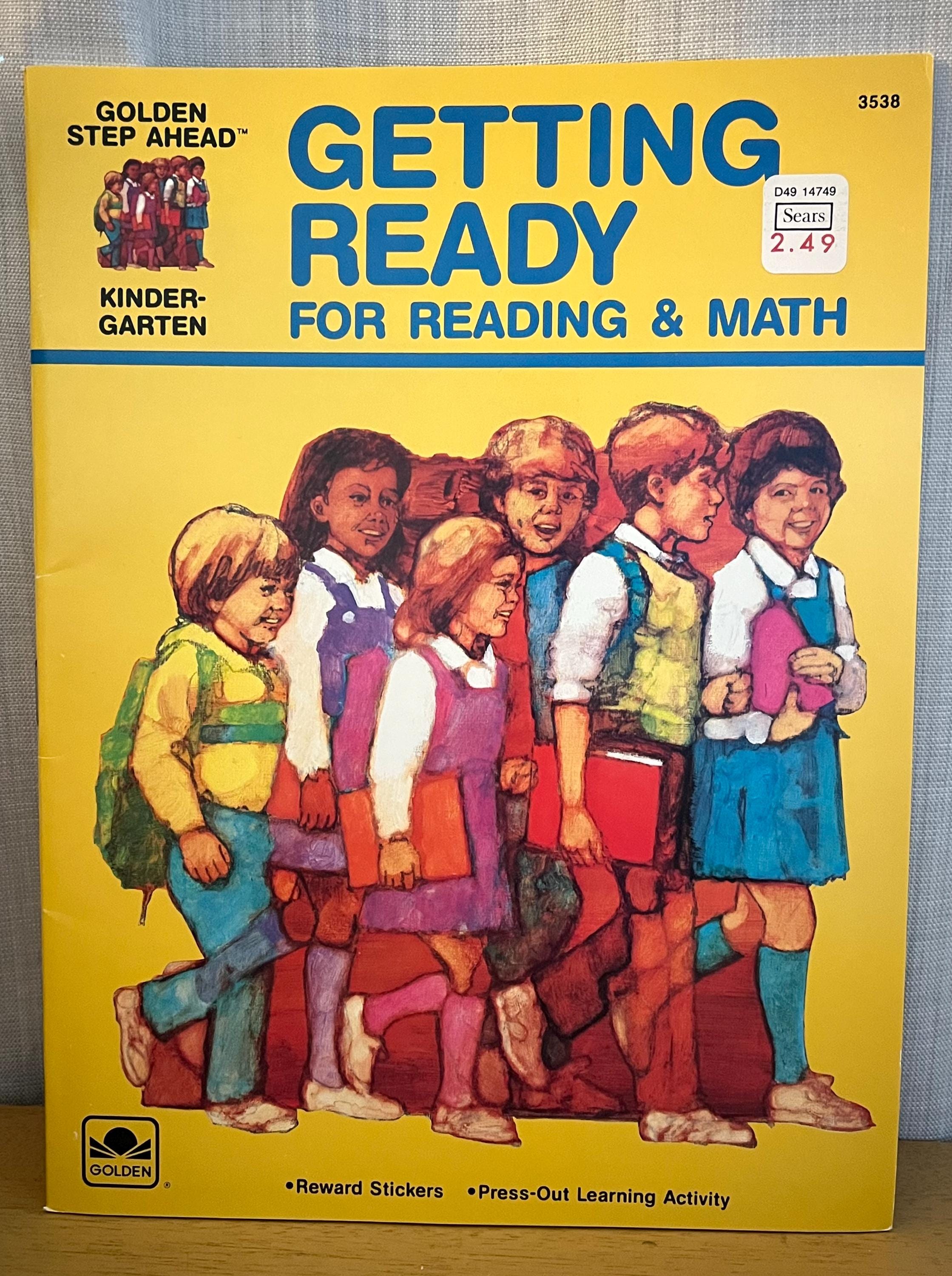 Vintage 1984 Golden Step Ahead Kindergarten School Books. Homeschool ...