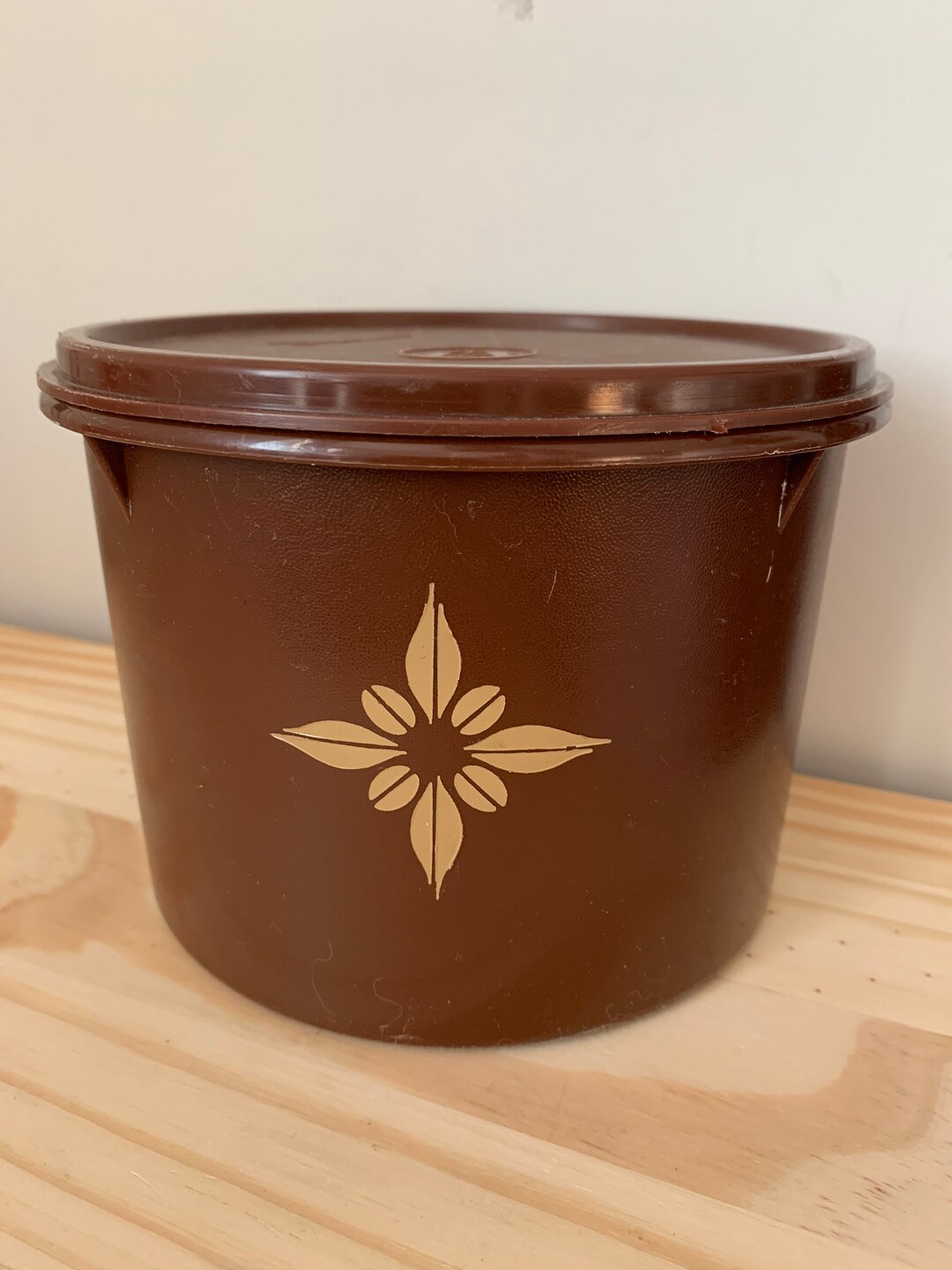 Vintage Tupperware Chocolate Brown Food Canister 264-29 With - Etsy