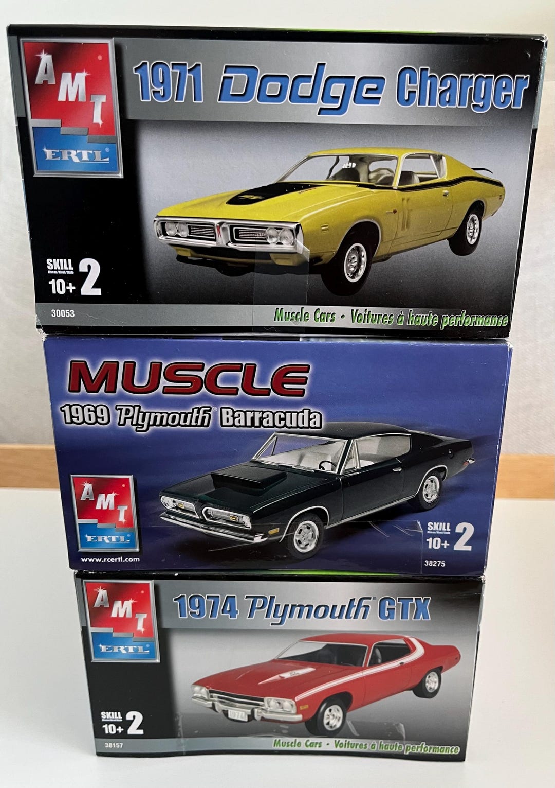 AMT/ERTL Muscle Cars Plastic Model Kit Skill 2 1:25 Scale Ages 10 ...