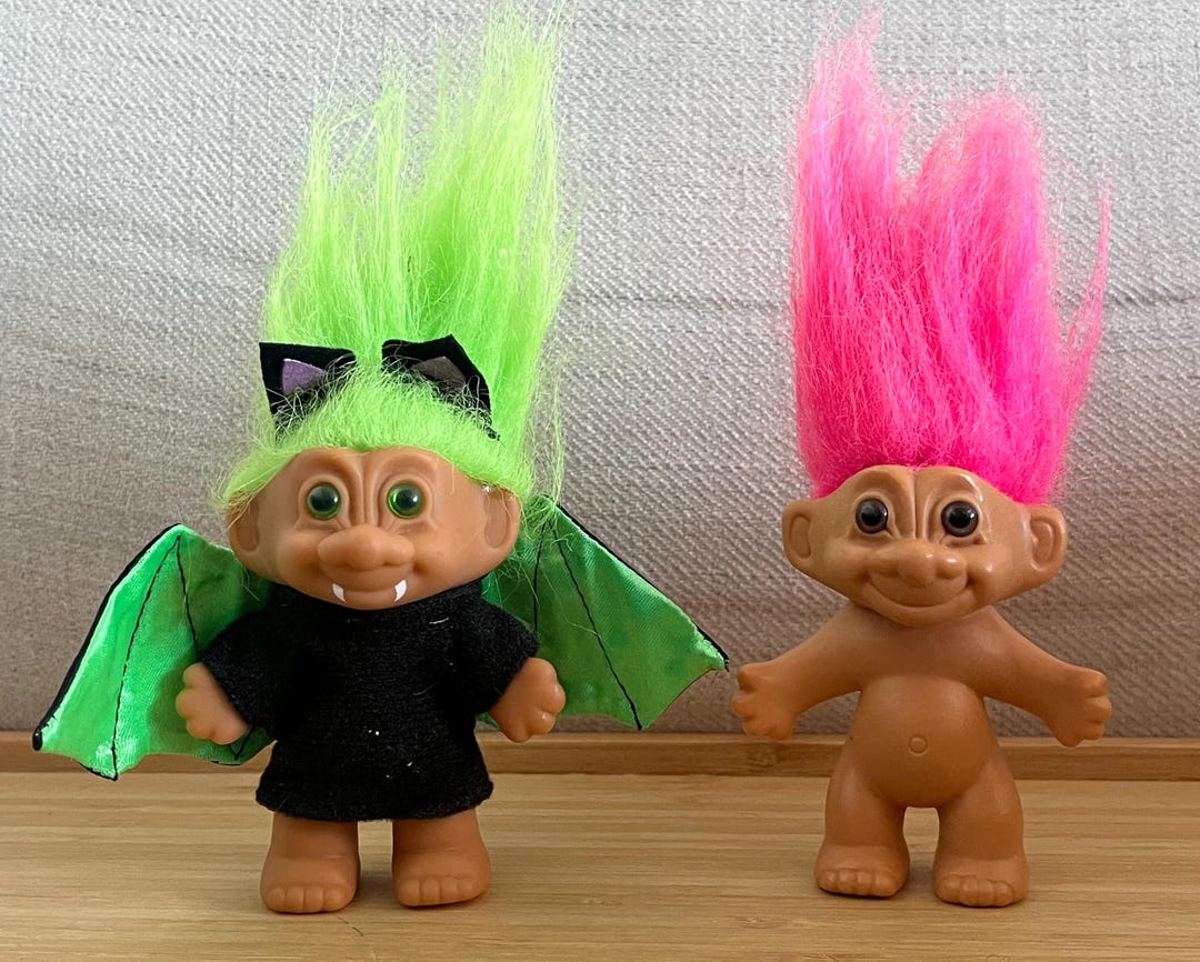 Vintage 1990s Collection of Russ Trolls Collectible Toys Two to Choose ...