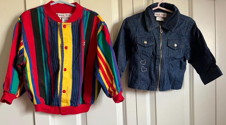 Vintage Please Mum Children’s Jackets Choose Between Multi-coloured ...
