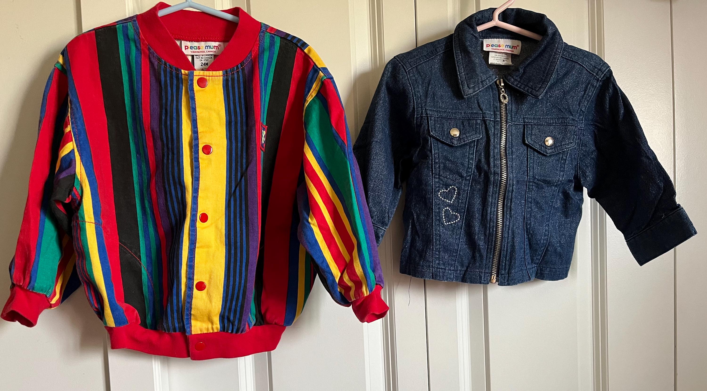 Vintage Please Mum Children’s Jackets Choose Between Multi-coloured ...