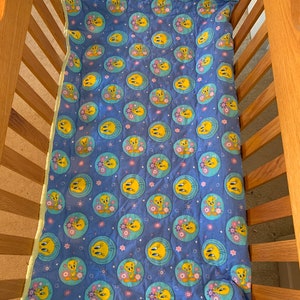 Vintage Looney Tunes Tweety Bird Quilted Baby Blanket, 32”x42” Warner ...