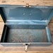 Vintage Patina Blue Metal Toolbox Beach Industries Smith Falls Ontario ...