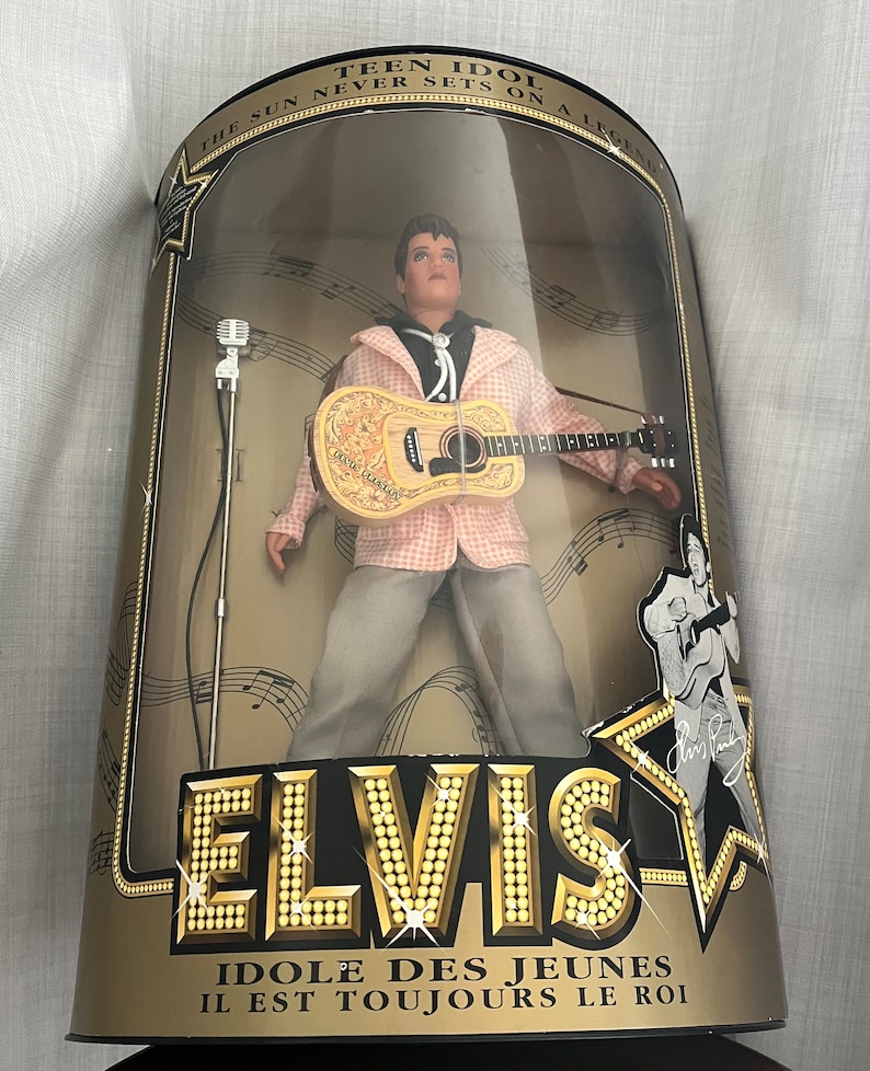 Vintage Teen Idol Elvis the Sun Never Sets on a Legend Commemorative Collection Doll 1993 Hasbro ...