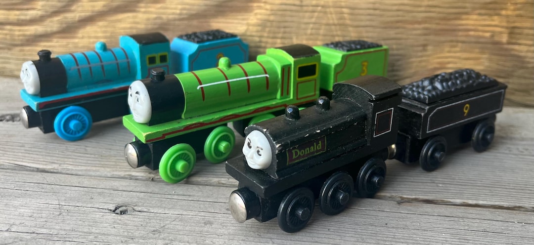 Vintage Thomas and Friends Wood Train Engines With Tenders. Choose ...