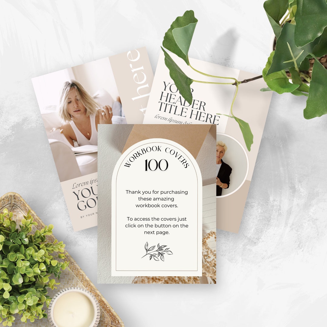 100 Workbook Cover Templates, Canva Templates, Templates for Coaches ...