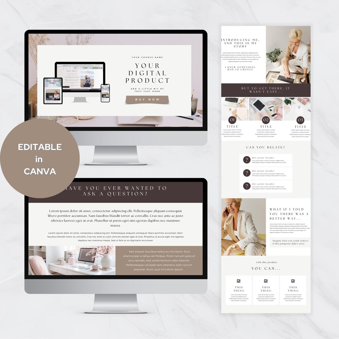 Canva Sales Page Website Template, Sales Page Website Template ...