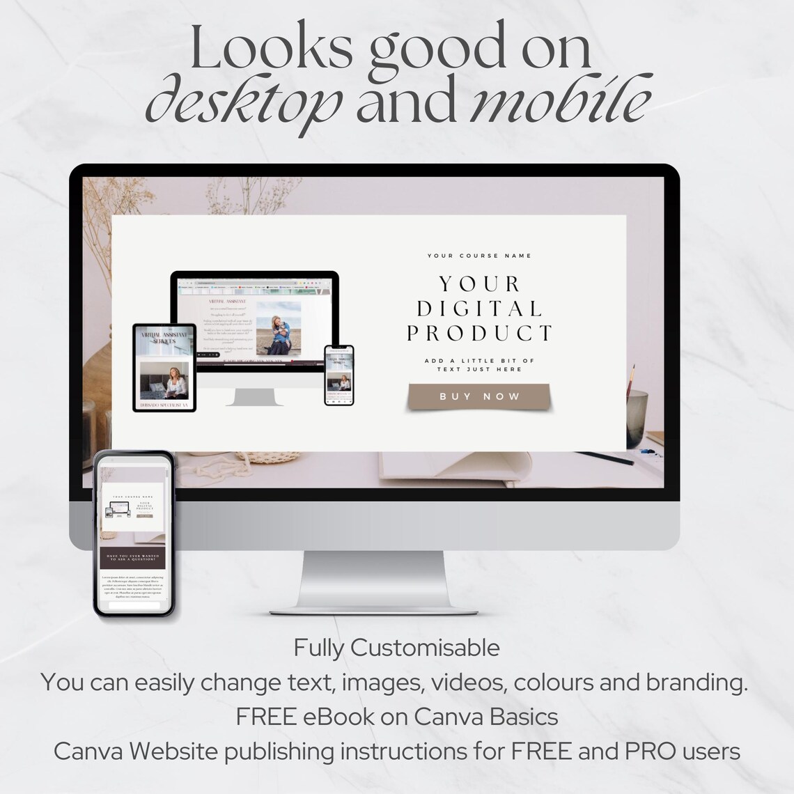 Canva Sales Page Website Template, Sales Page Website Template ...