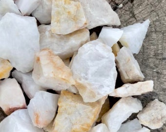 White Milky Stone - Etsy