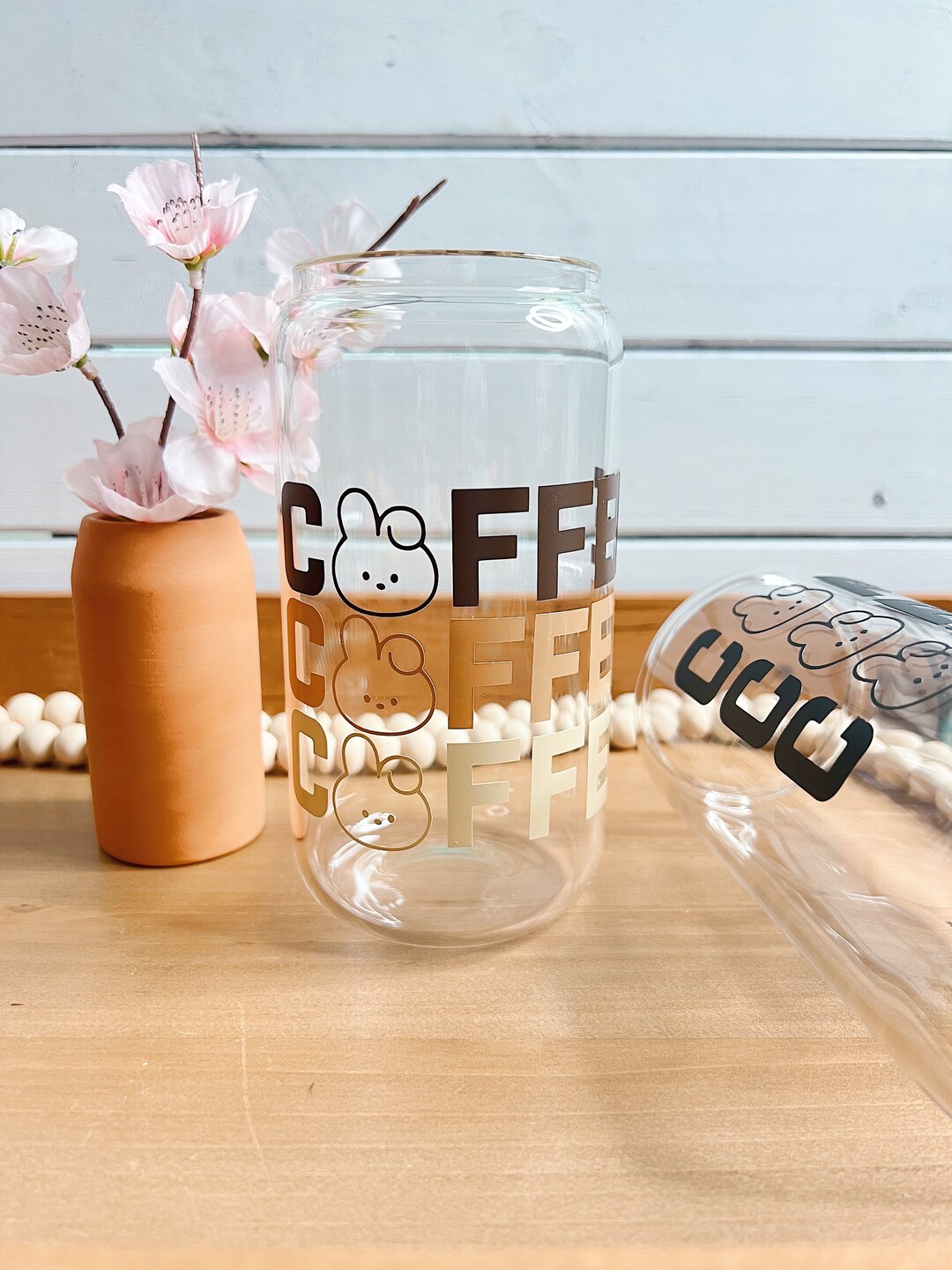 BT21 X Coffee Cooky Glass Can | BTS Iced Coffee Glass | BTS Merch ...