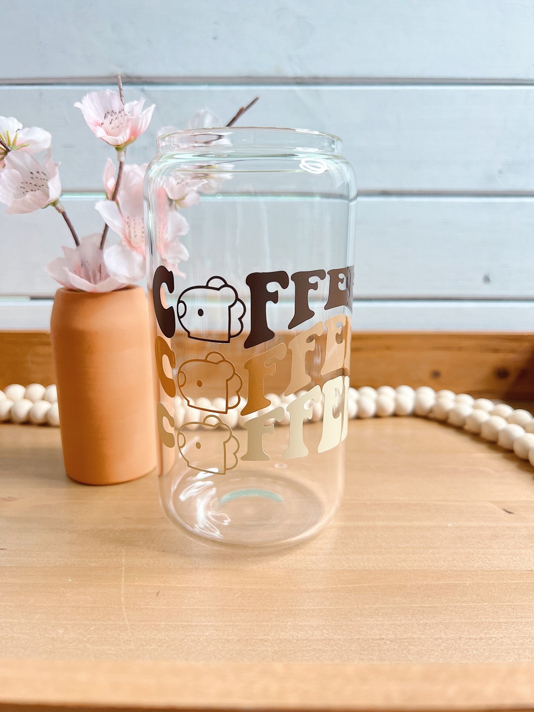 BT21 X Coffee Mang Glass Can | BTS Iced Coffee Glass | BTS Merch | BT21 ...