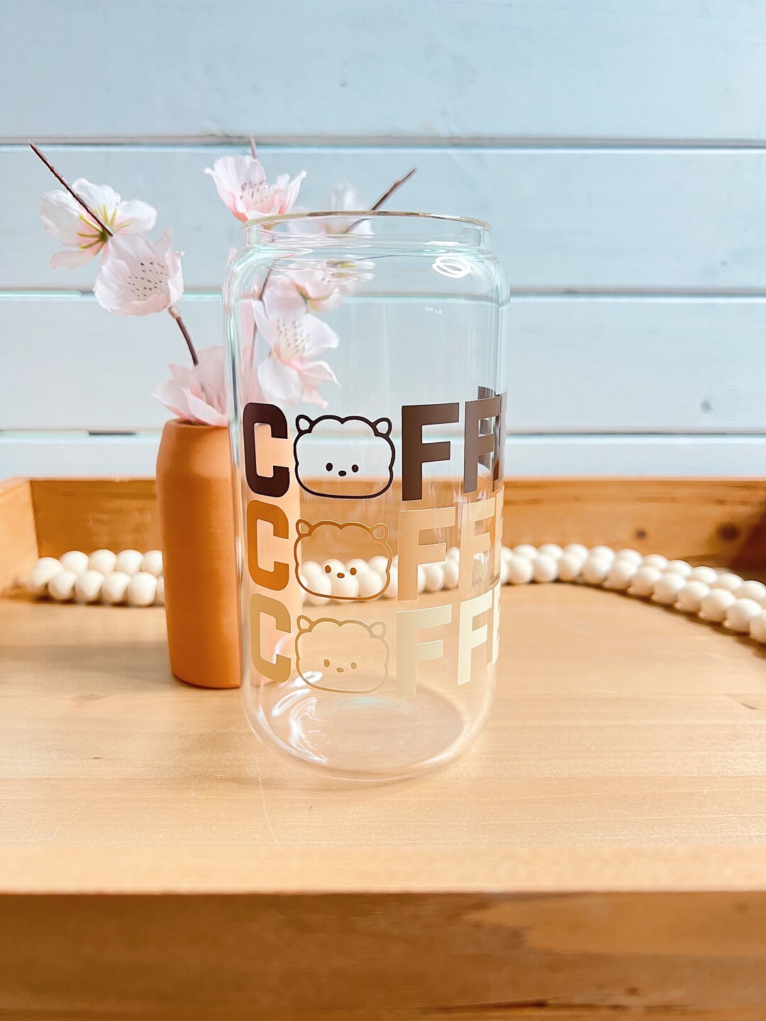 BT21 X Coffee RJ Glass Can | BTS Iced Coffee Glass | BTS Merch | BT21 ...
