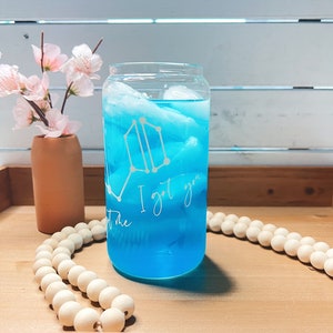 BTS Logo Coffee Glass Can BTS Iced Coffee Glass You Got Me I Got You ...