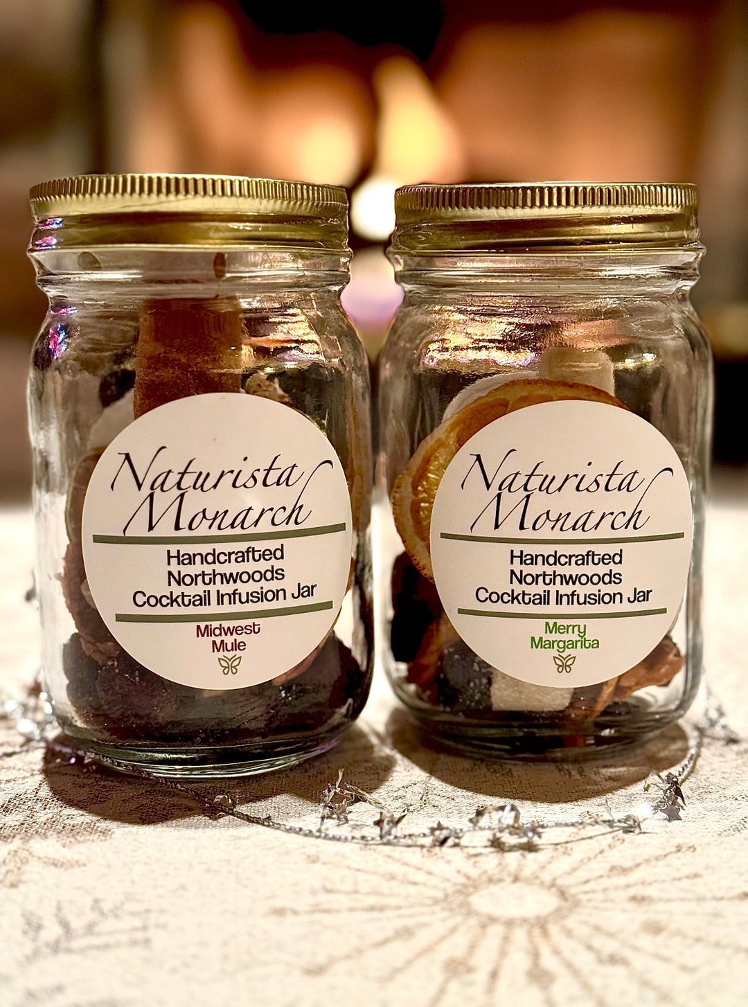 2 Cocktail Infusion Jars Northwoods Handcrafted Organic & Local ...