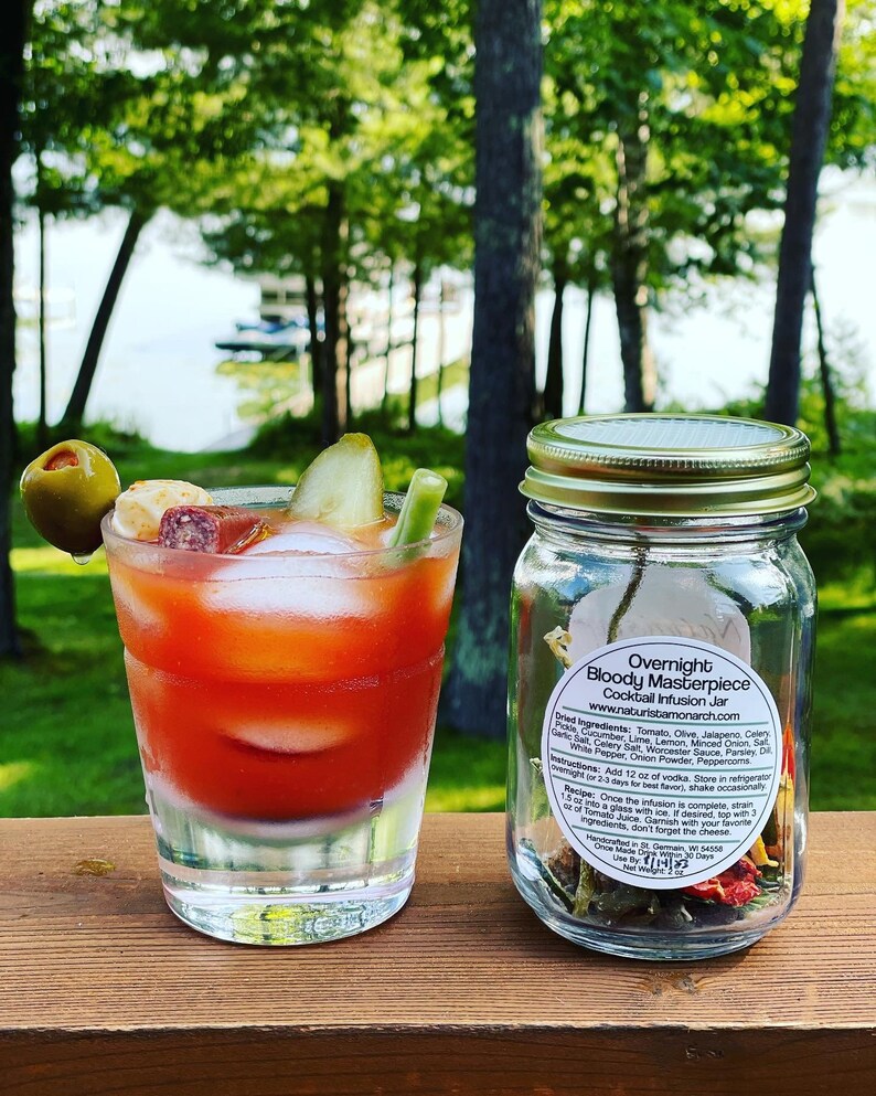 Bloody Mary - Northwoods Handcrafted Cocktail or Mocktail Infusion Jar ...