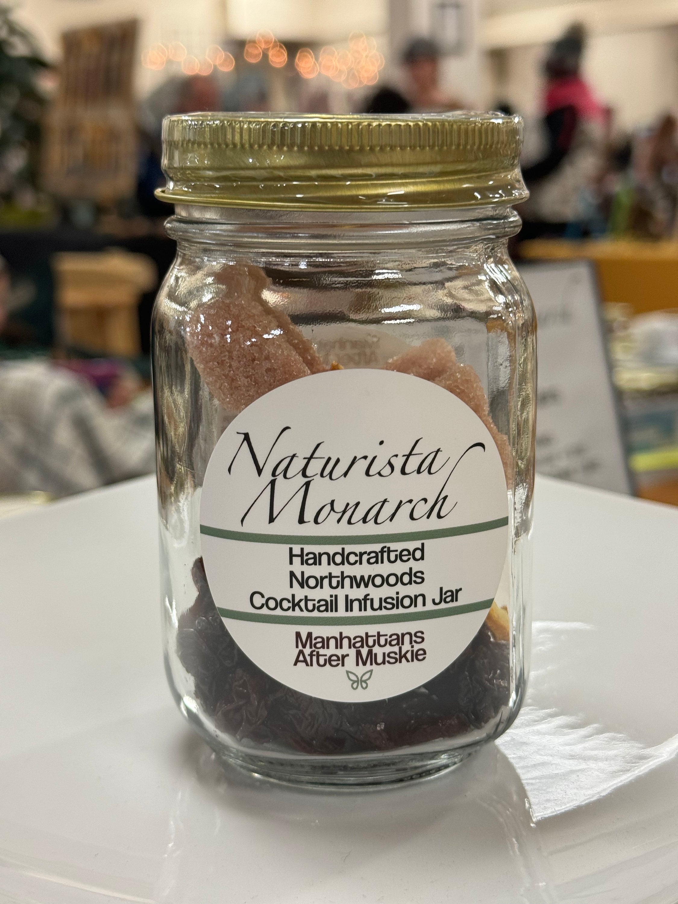 Manhattans After Muskie - Wisconsin Northwoods Cocktail Infusion Jar ...