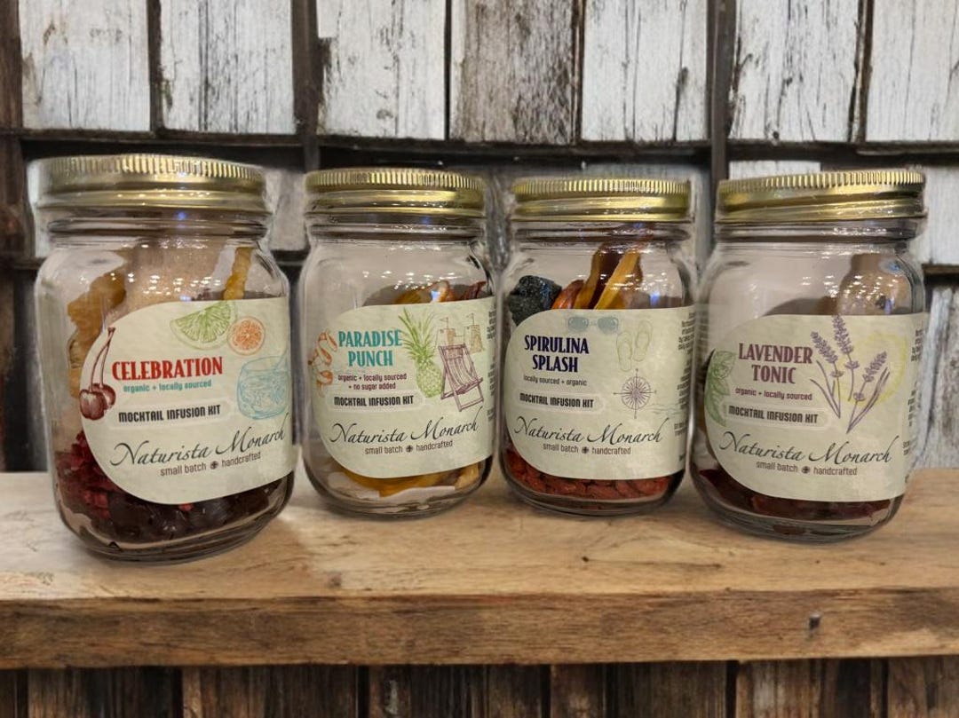 Mocktail Gift Set - Includes 4 Handcrafted Northwoods Infusion Kits ...