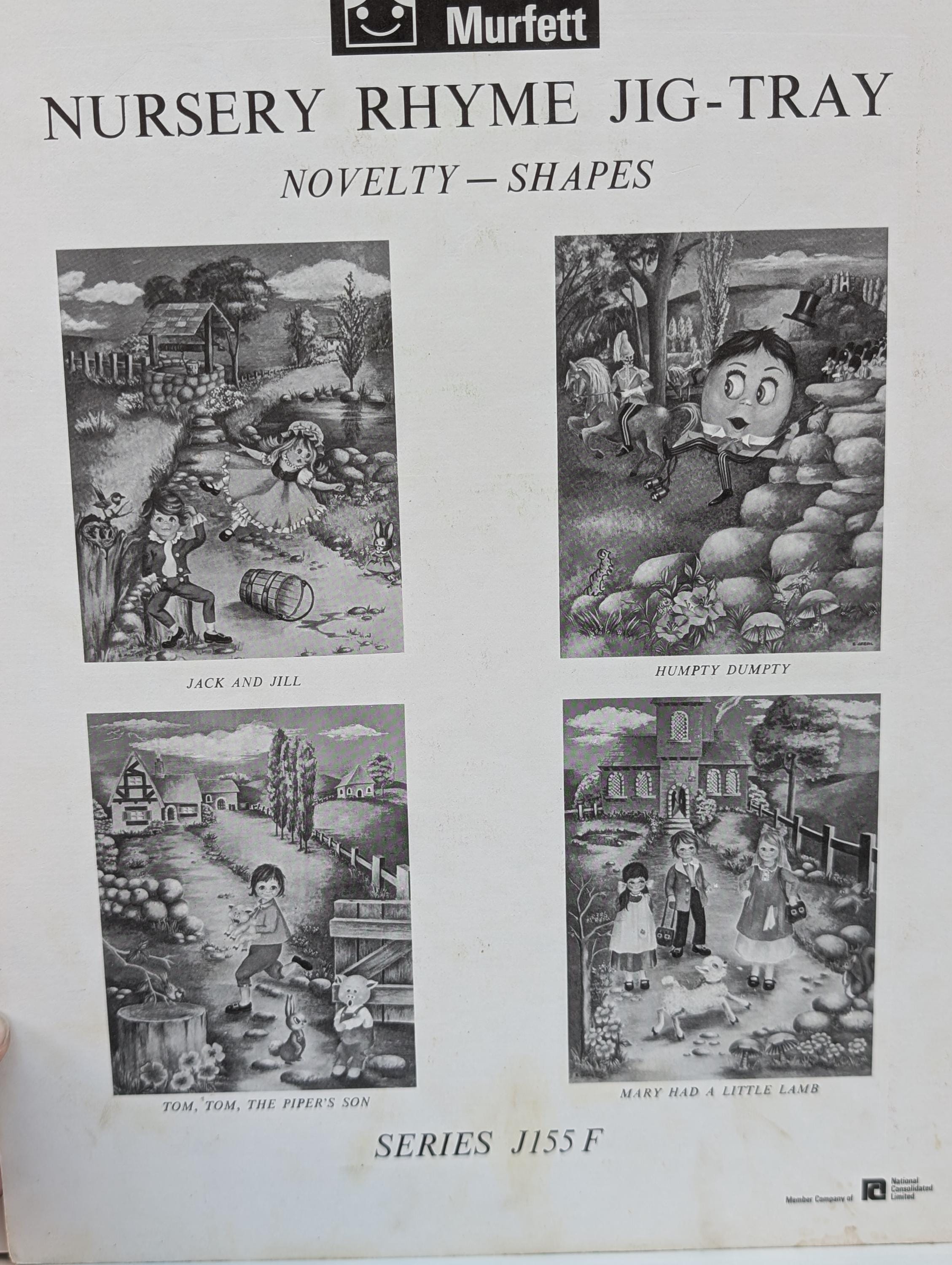 Vintage Humpty Dumpty Jigsaw Puzzle Nursery Rhyme Easter Gift Retro ...
