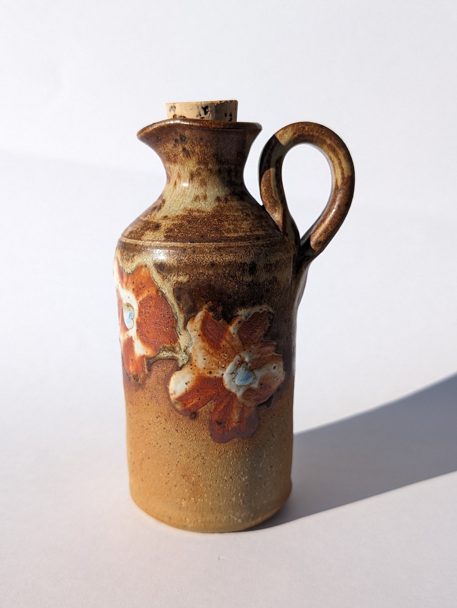 Vintage Australian Pottery Earthenware Decorative Jug With Floral ...