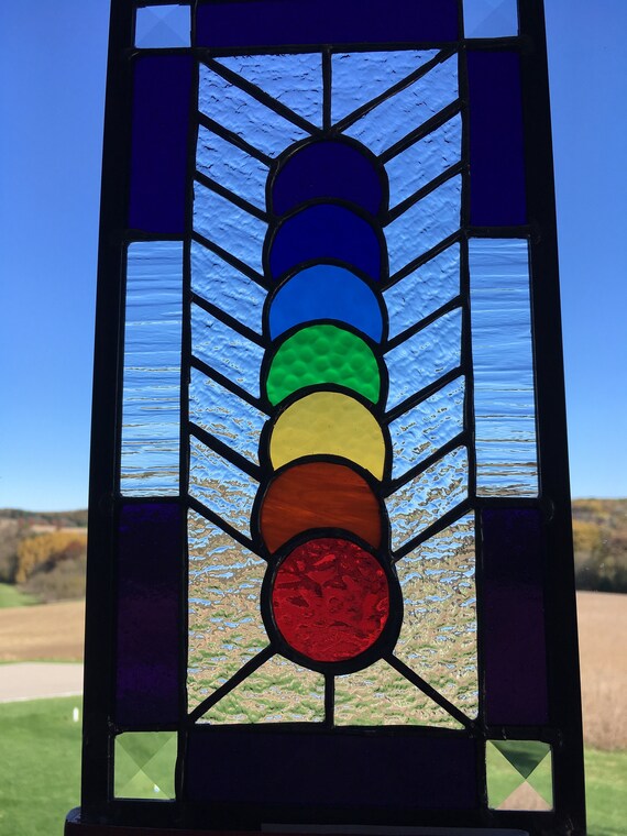 Handmade Original Stained Glass Mini Chakras | Etsy