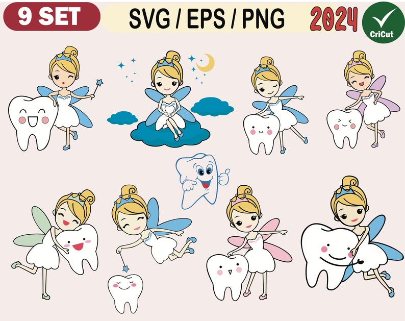 Tooth Fairy SVG, Tooth Fairy Svg Cut File, Tooth Fairy Svg Bundle ...