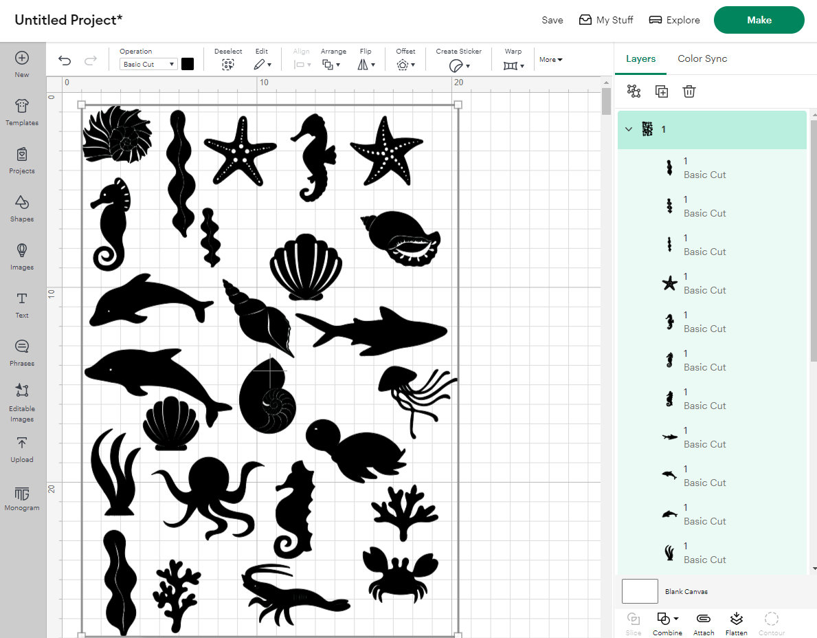 Ocean Animals SVG, Ocean Animal Clipart Svg, Ocean Svg, Seahorse Svg ...