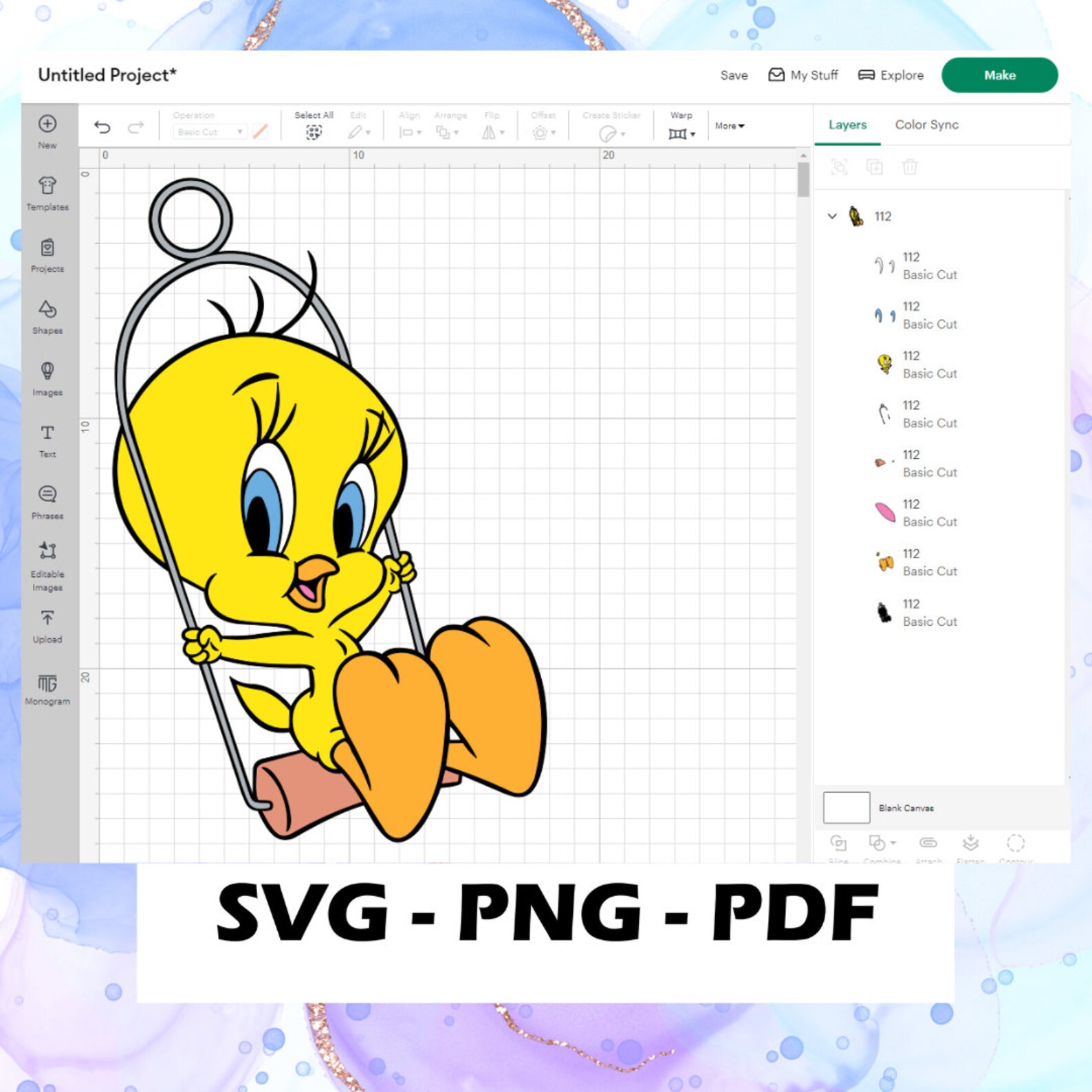 Canary - 6, Canary Svg, Canary Pdf, Canary Png, Canary Cricut Svg ...