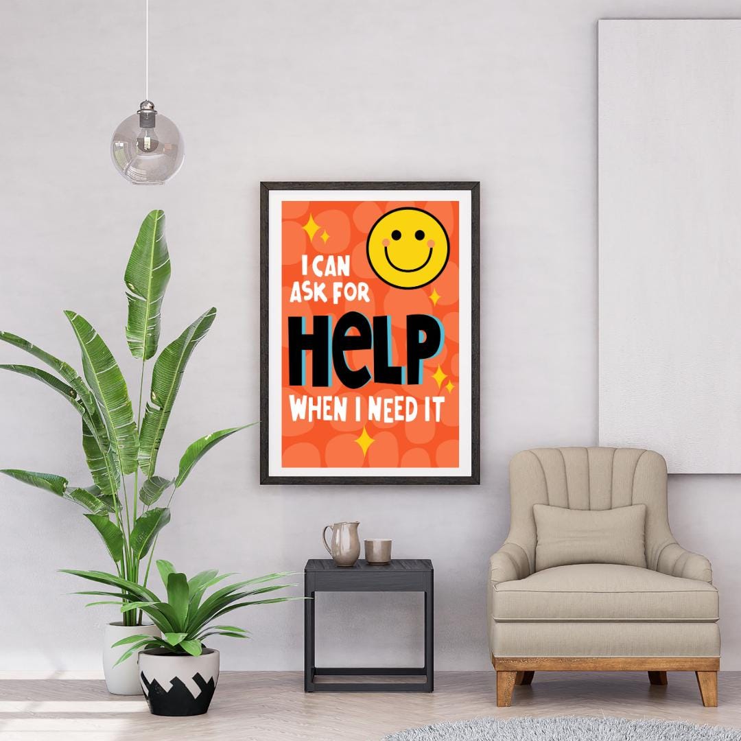 Selbsthilfe-Poster, Bitte um HilfeDruck, Poster zur psychischen ...
