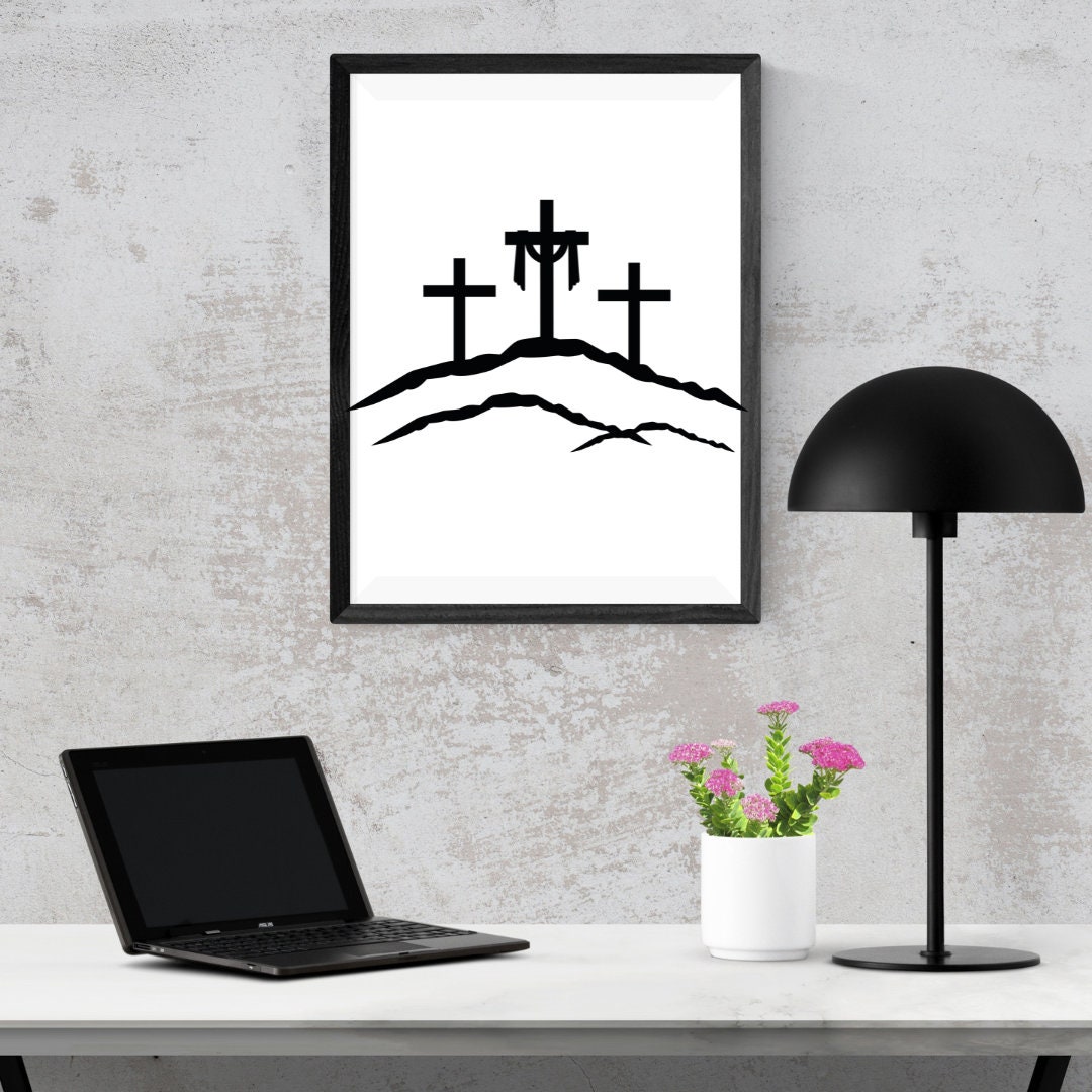 Calvary Cross SVG Bundle | Religious Cross Clipart | Three Crosses SVG ...