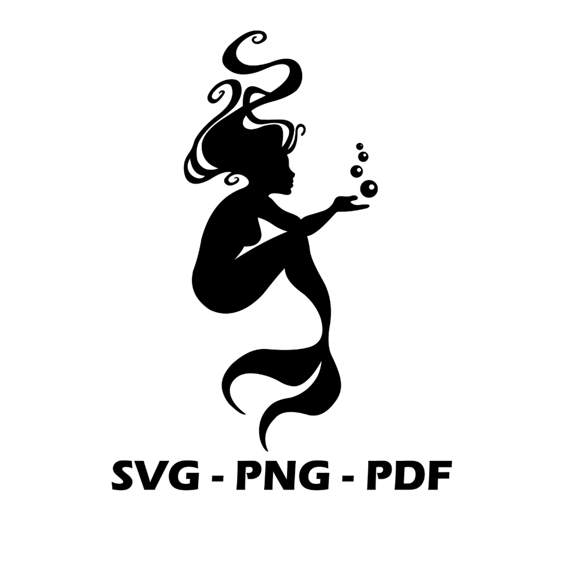 Sea Maiden SVG, Mermaid Svg, Mermaid Png, Mermaid Cricut Svg, Mermaid ...