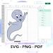 Casper Svg, Ghost Svg, Ghost Pdf, Ghost Png, Ghost Cricut Svg, Ghost ...