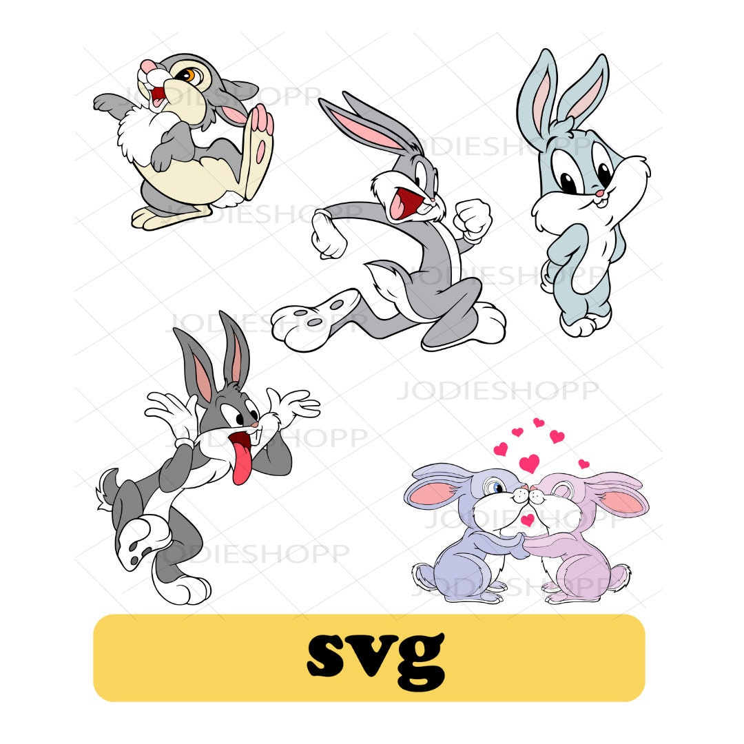 Bunny Svg, Rabbit Svg, Rabbit Cricut Svg, Rabbit Svg File, Rabbit ...