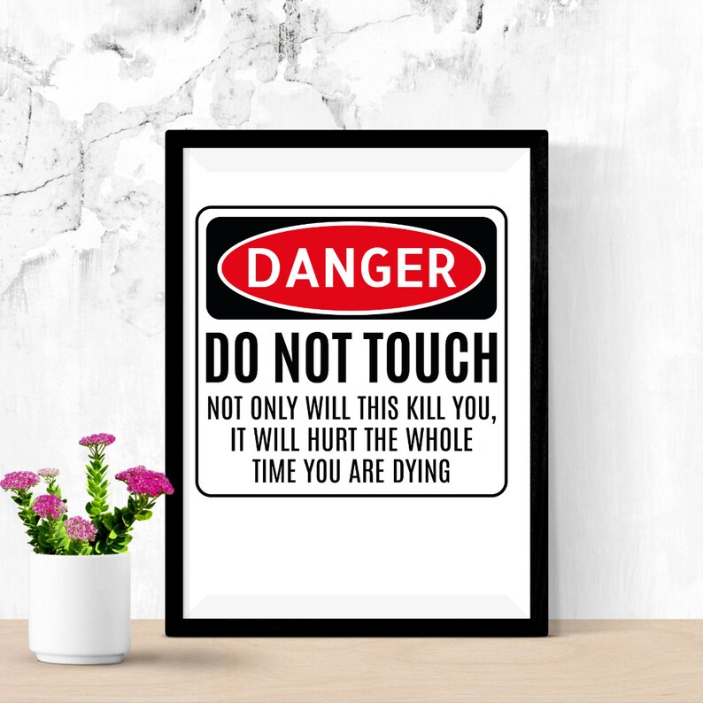 Funny Warning Sign SVG | Sarcastic Quote Signs Bundle | Danger and ...