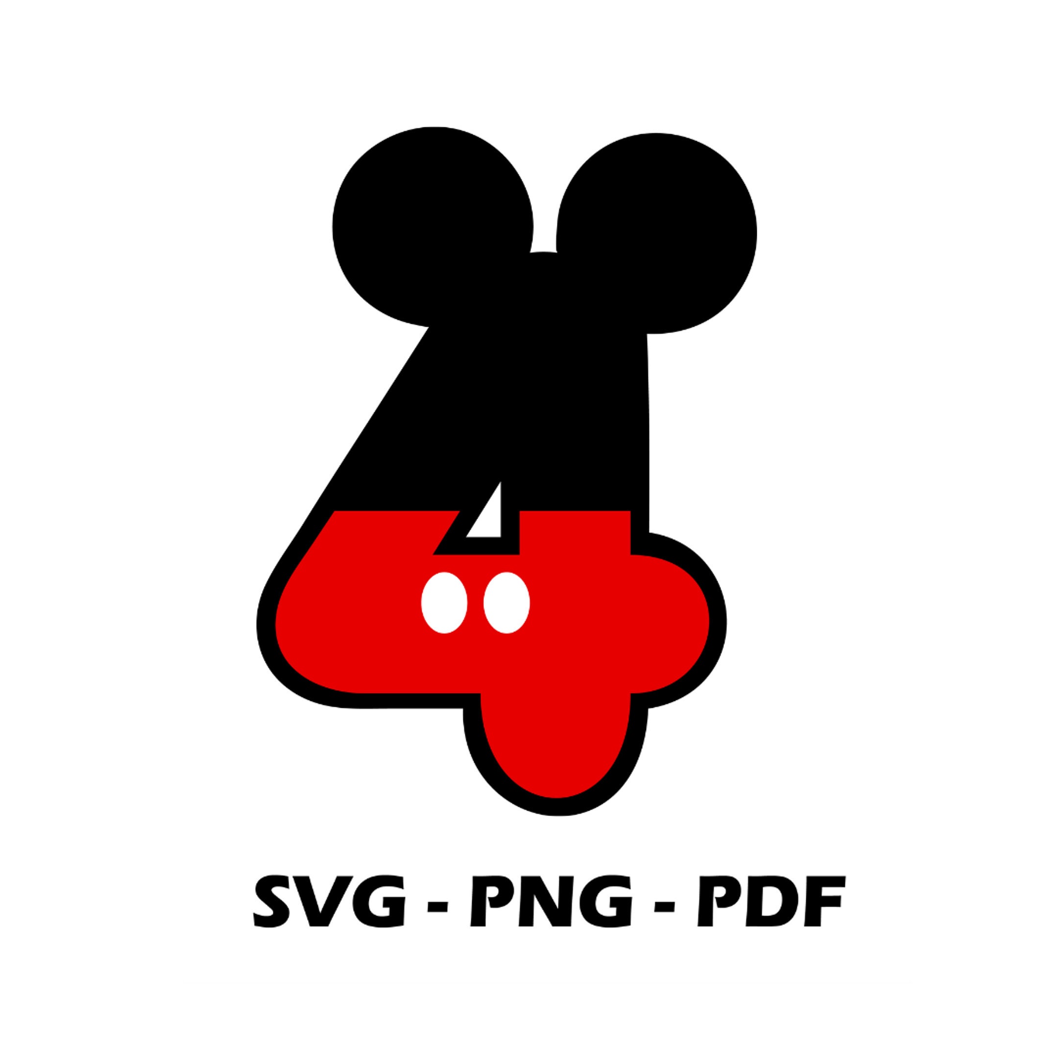 Number 4, Number Svg, Number Pdf, Number Png, Number Four Cricut, Four ...