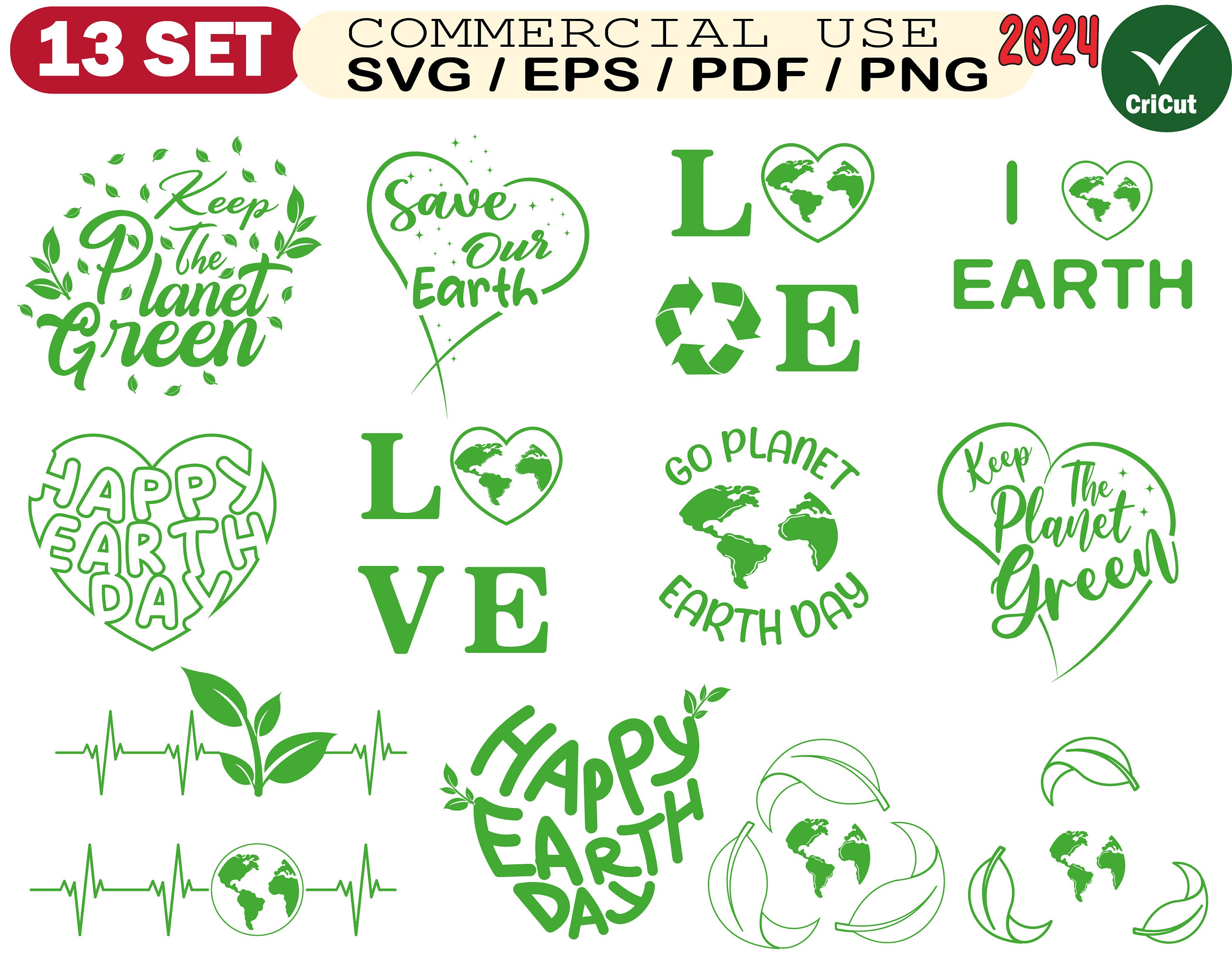 Earth Day Svg, Earth Day Bundle Svg, Earth Day Svg Cut Files for Cricut ...