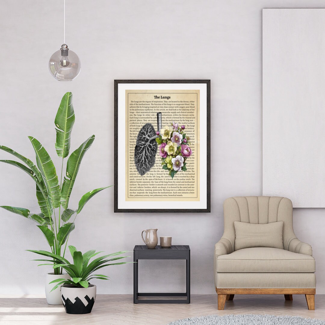 Lungs Anatomy Print,medical Poster,respiratory Therapy Gift ...