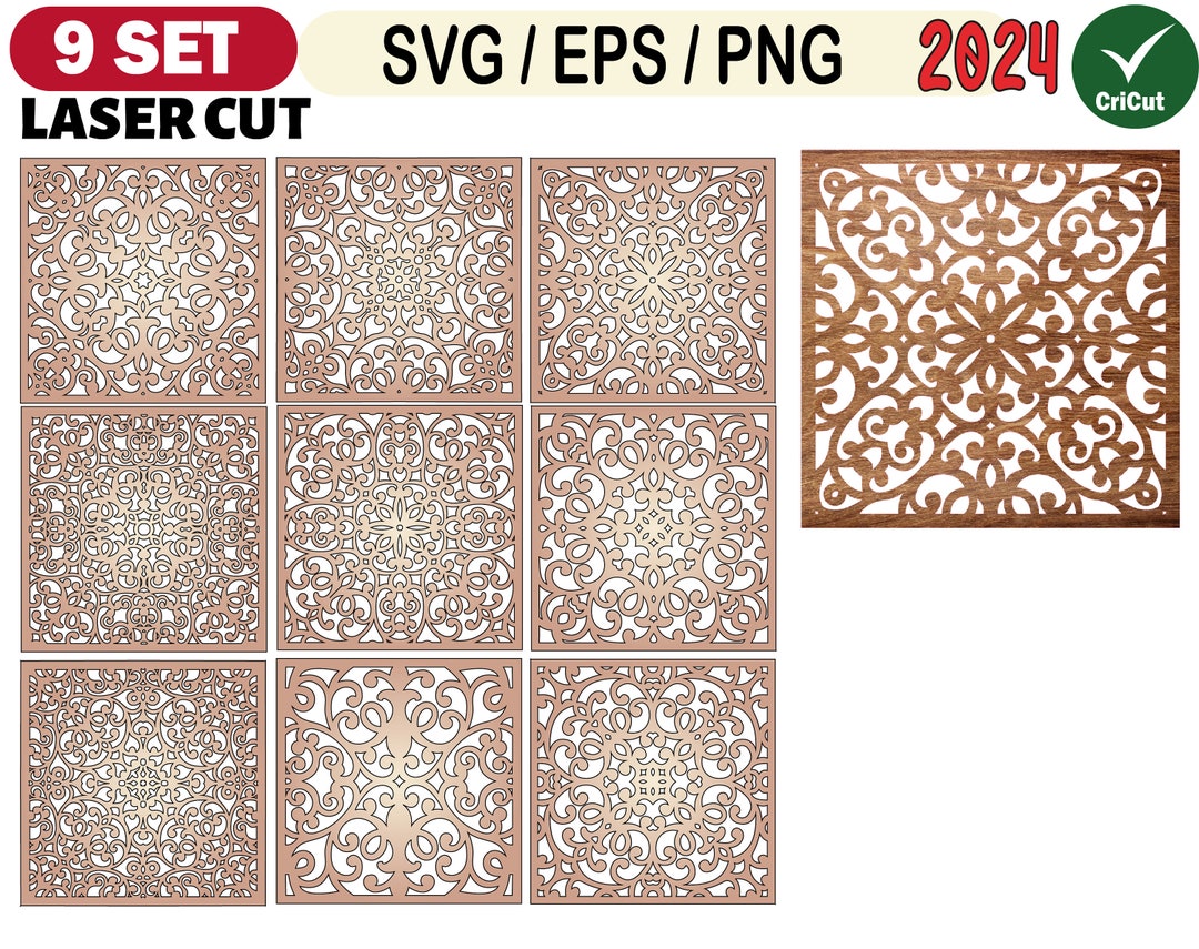 Laser Cut Svg,wooden Pattern Templates,intricate Laser Designs ...
