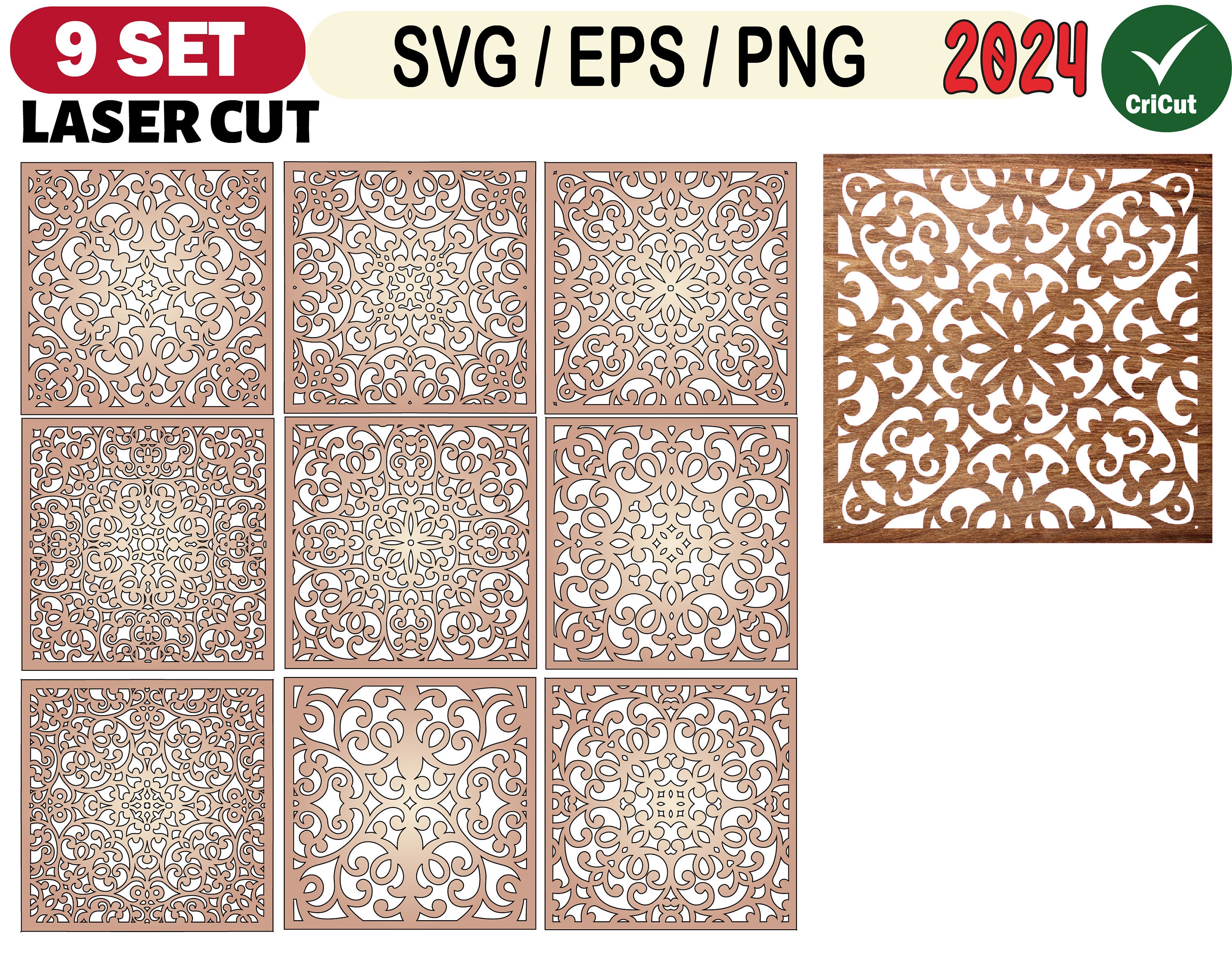 Laser Cut Svg,wooden Pattern Templates,intricate Laser Designs ...