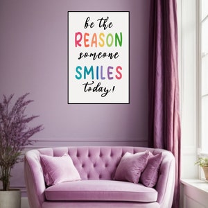 Inspirational Quote Poster, Colorful Wall Design, Motivational Print ...