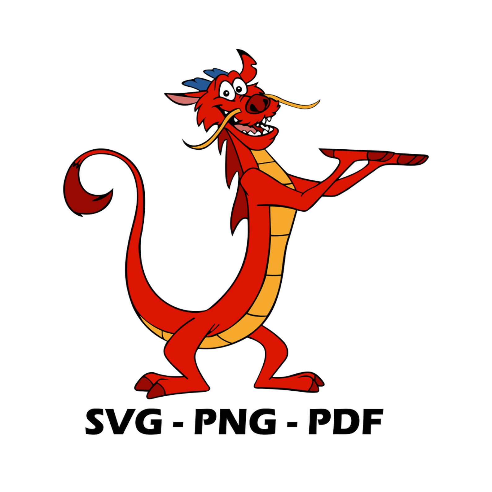 Mushu Svg, Dragon - 3, Dragon Svg, Dragon Pdf, Dragon Png, Dragon ...