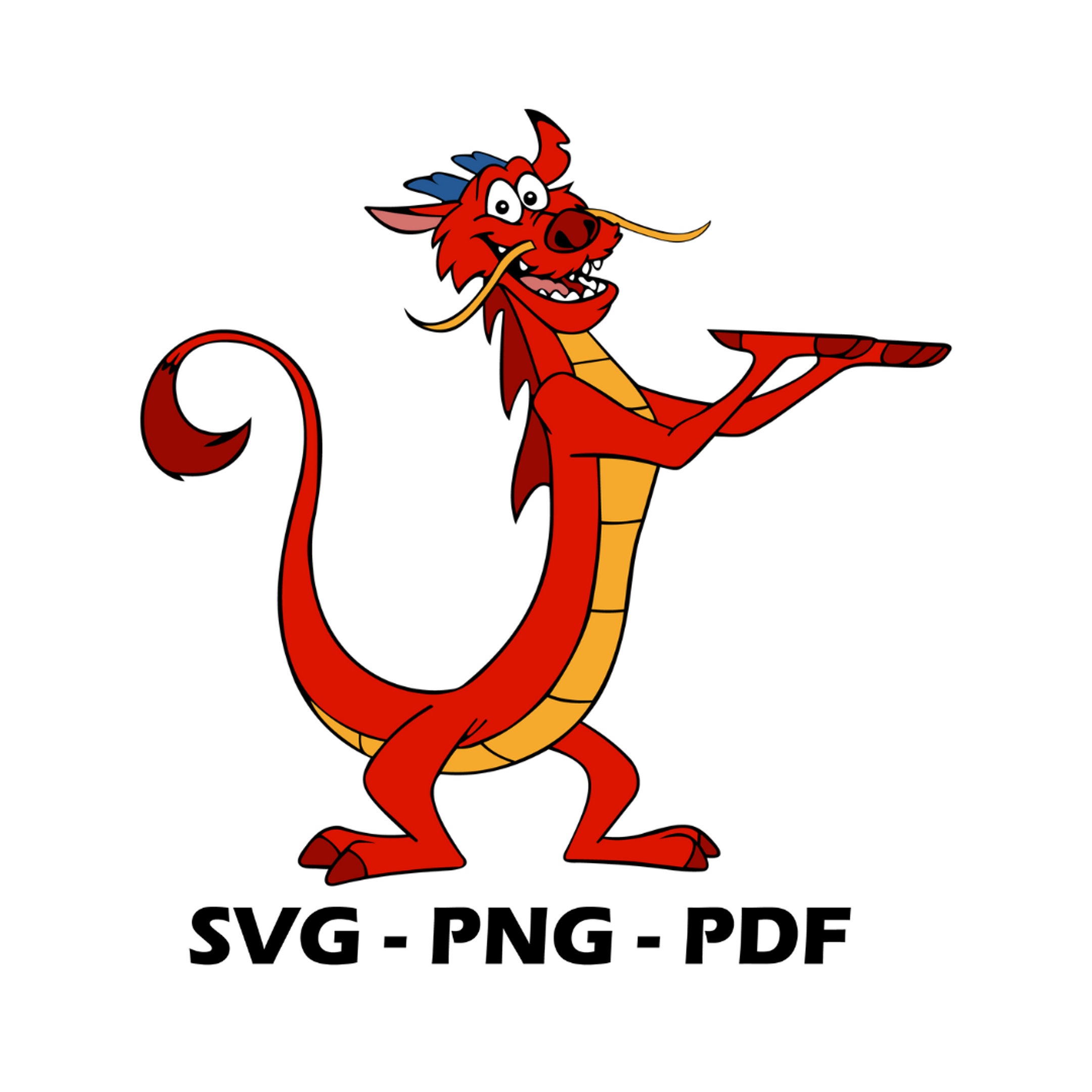 Mushu Svg, Dragon - 3, Dragon Svg, Dragon Pdf, Dragon Png, Dragon ...